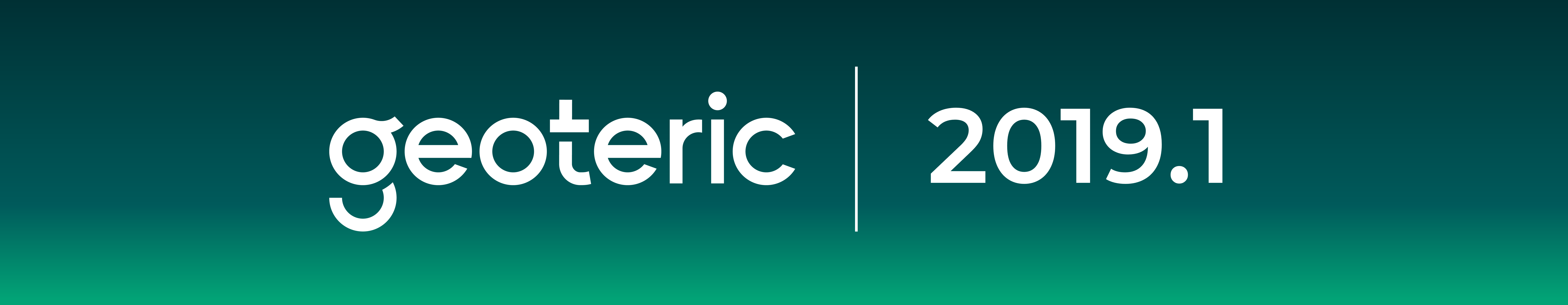 Geoteric 2019.1 release - available now